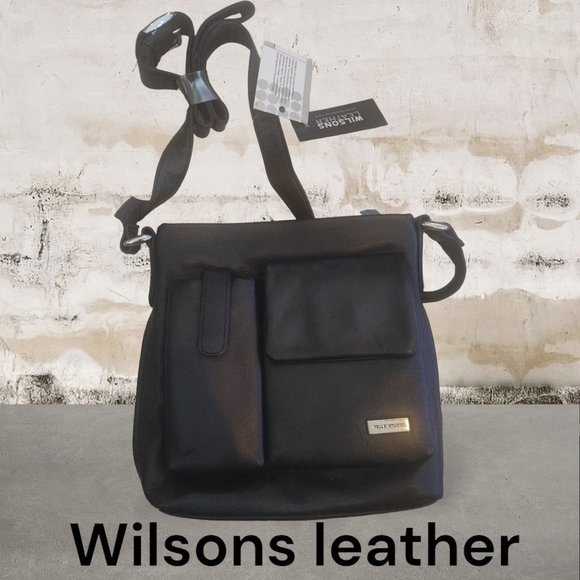 Wilsons Leather | Bags | Wilsons Leather Black Belle Studio Crossbody ...
